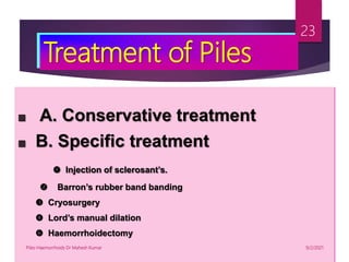Piles or Haemorrhoids | PPTX