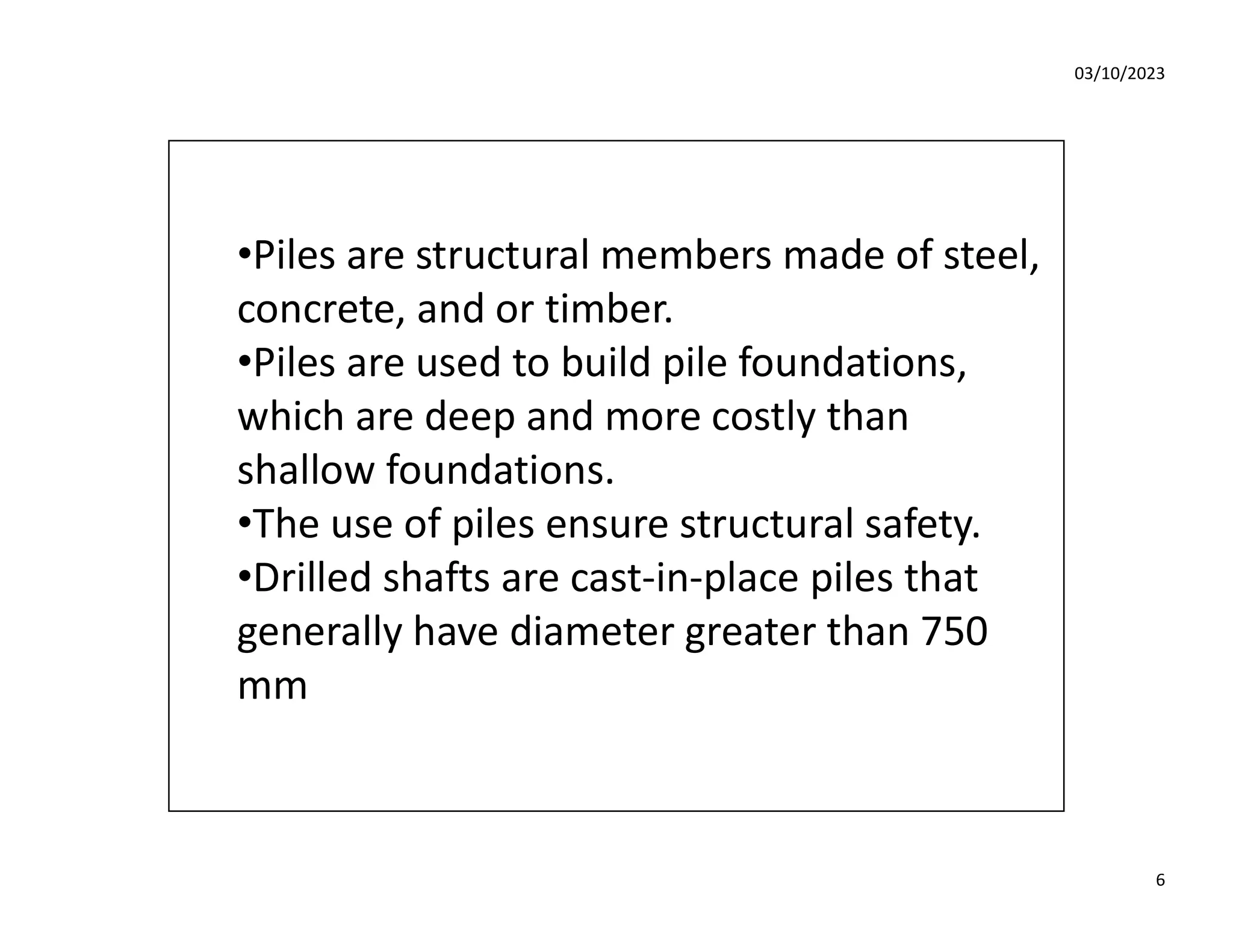 Piles and drilled shaft - Deep Foundations | PDF