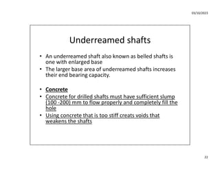 Piles and drilled shaft - Deep Foundations | PDF