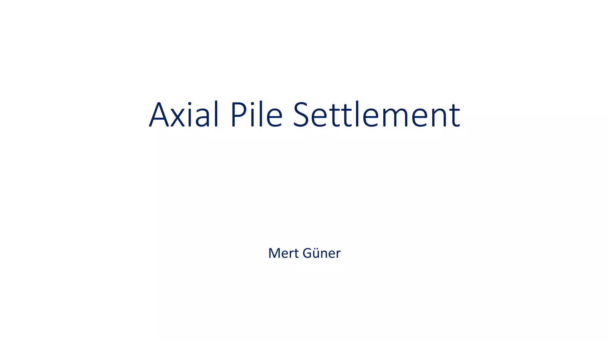 Pile Settlement Ps Pdf