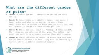 Piles (Hemorrhoids) | Dr. Chintamani Godbole | Colorectal Surgeon | PPT