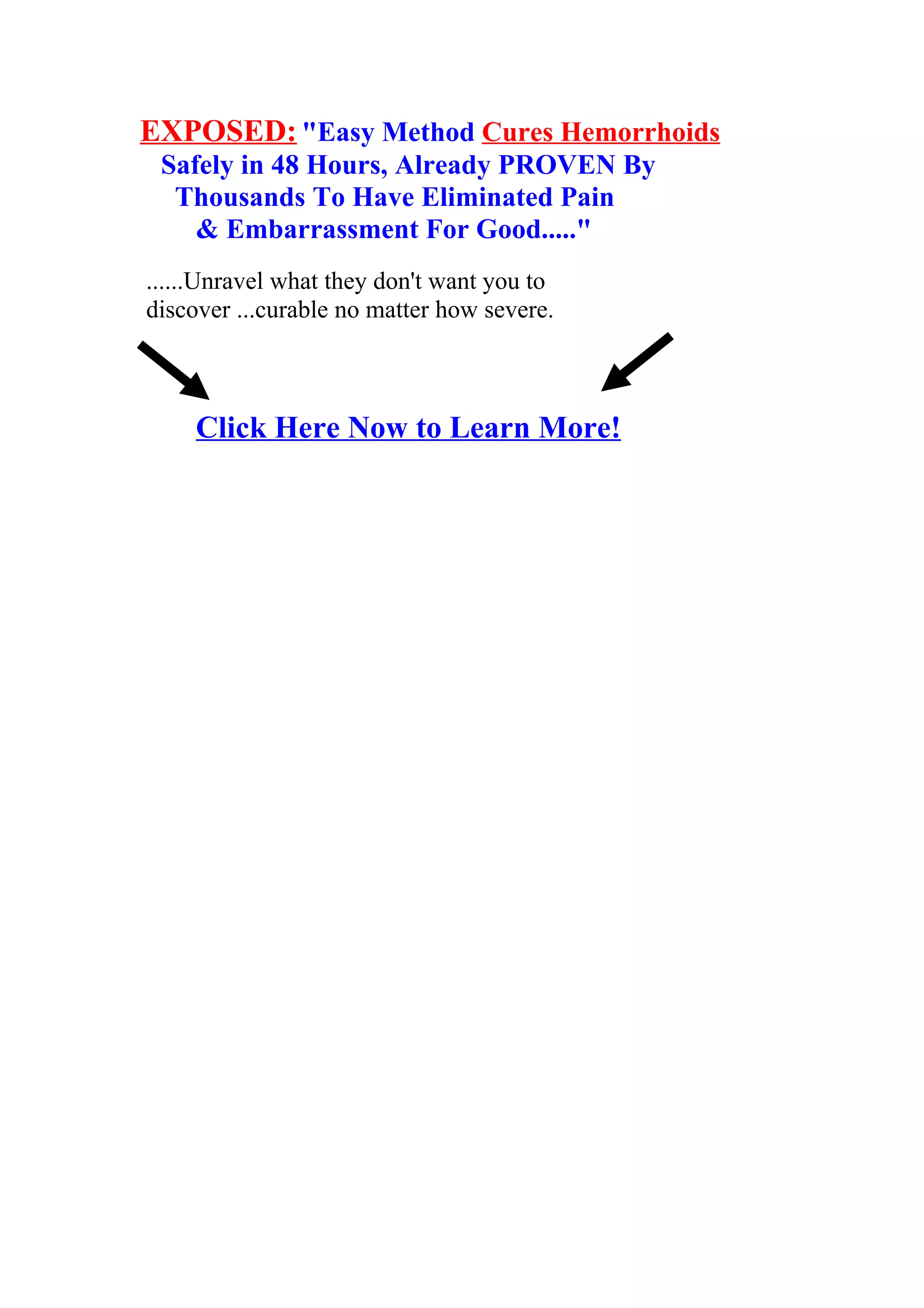 Piles immediate treatment | DOC