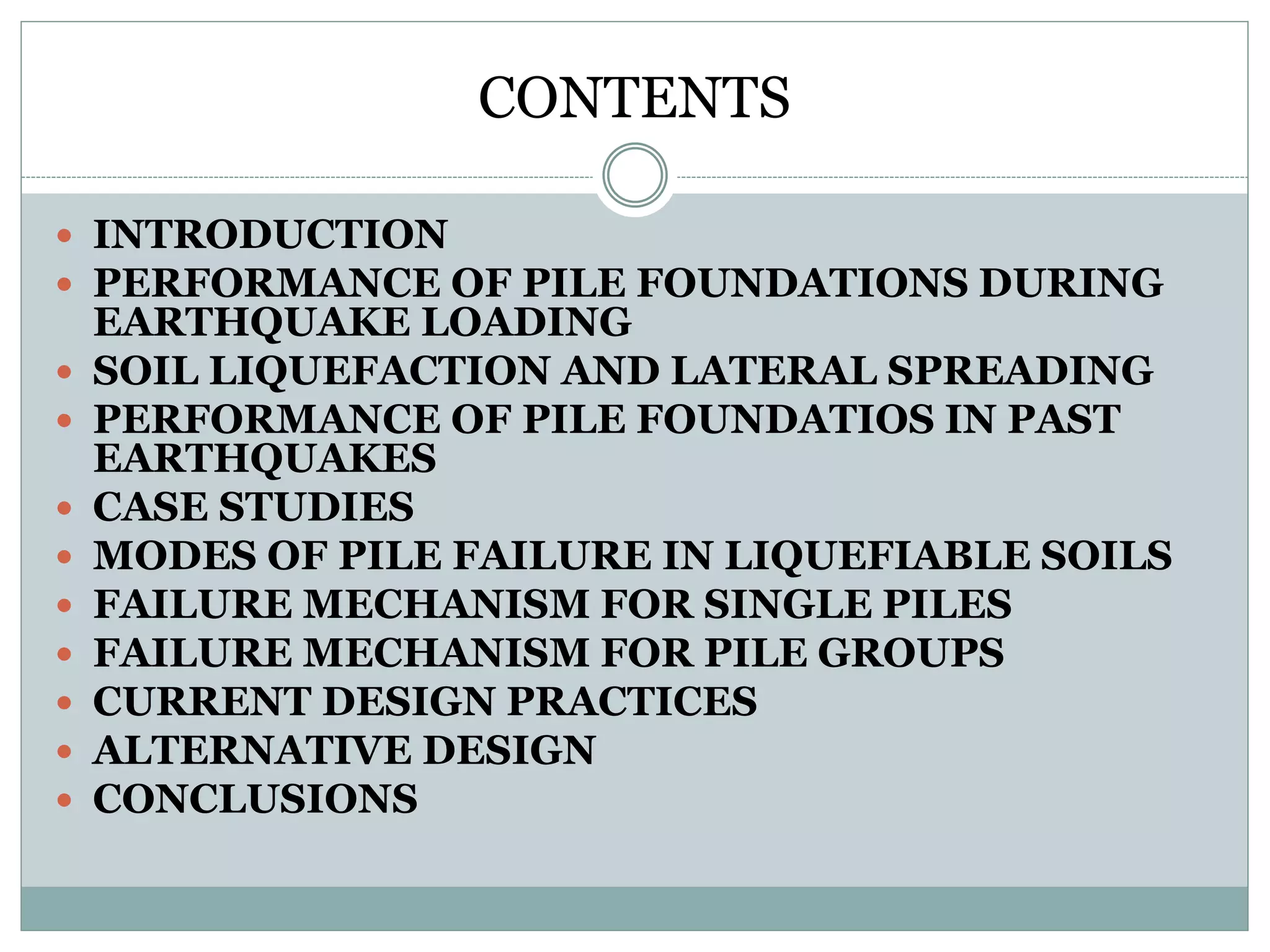 Piles in liquefiable soil | PPTX