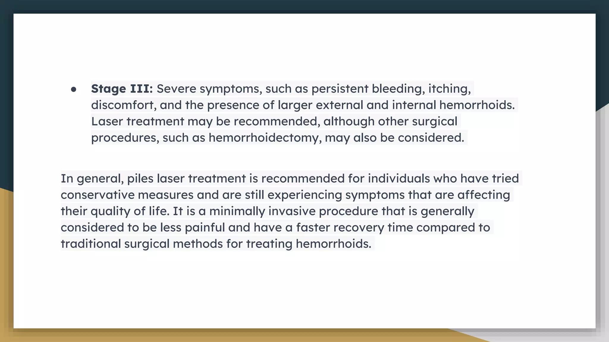 Piles Laser Treatment Procedure.pptx