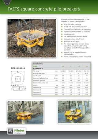 Piletec Brochure - Piling Hammer Brochure | PDF