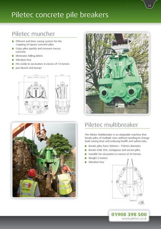 Piletec Brochure - Piling Hammer Brochure | PDF