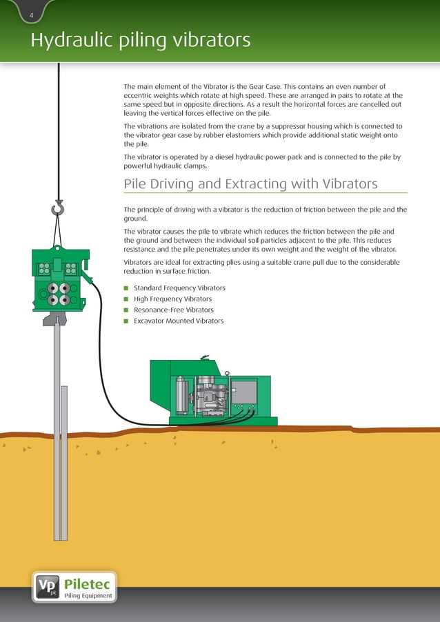Piletec Brochure - Piling Hammer Brochure | PDF | Construction Industry ...