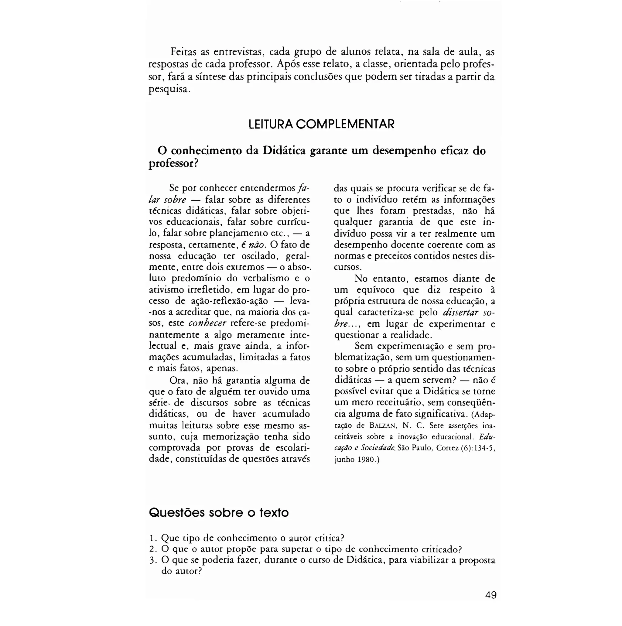 Piletti didatica geral | PDF