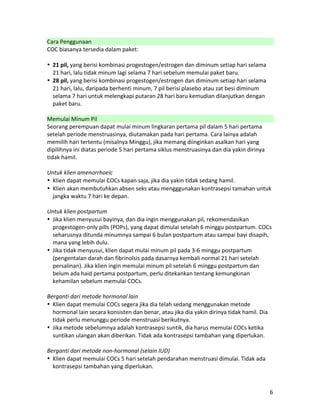 Pilihan Metode Kontrasepsi | PDF