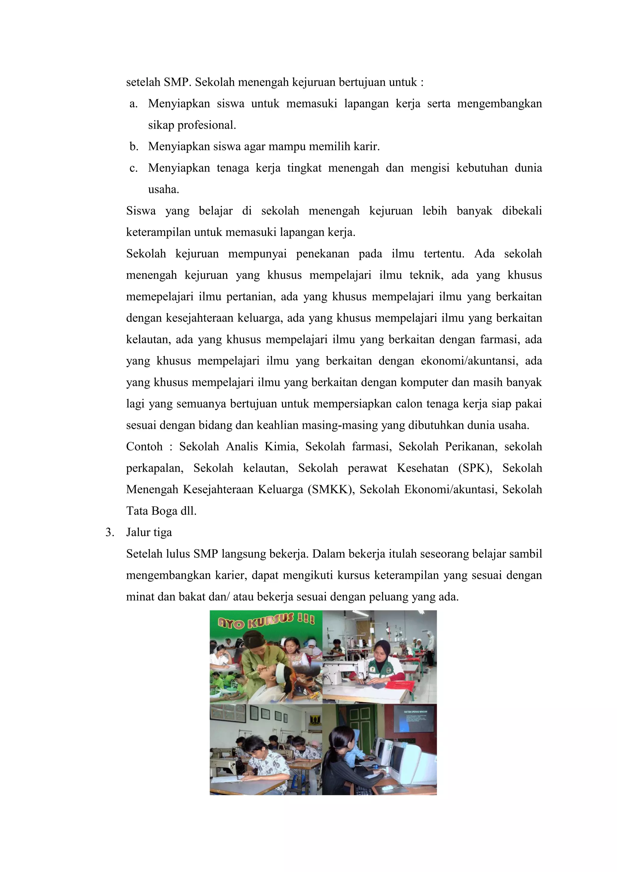 Pilihan setelah lulus smp | PDF