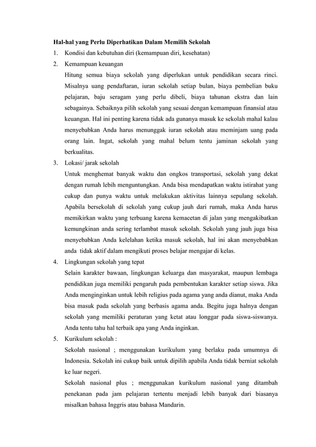 Pilihan setelah lulus smp | PDF