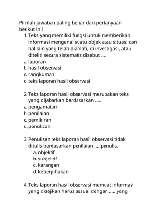 contoh soal bahasa indonesia smpn .docx