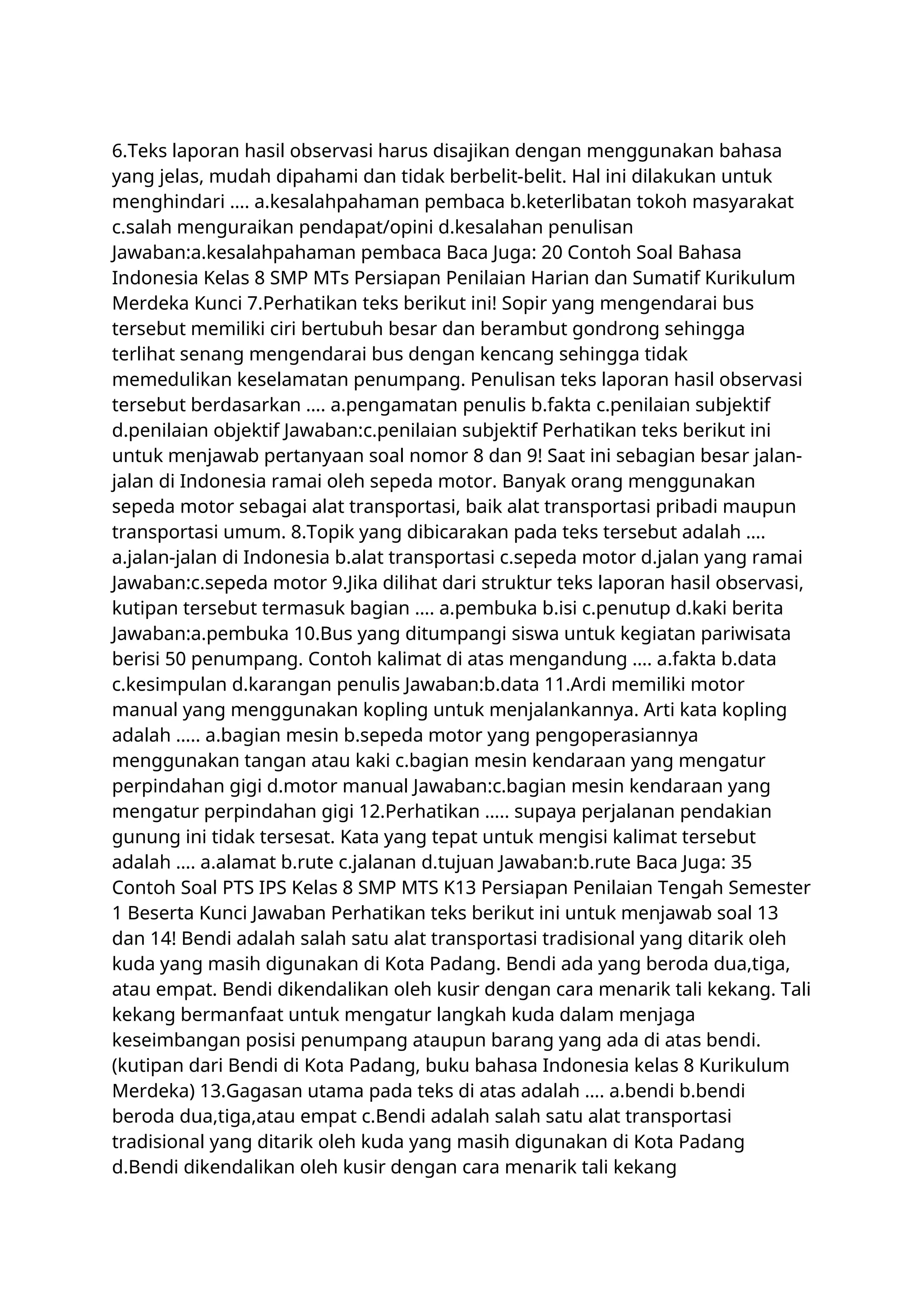 contoh soal bahasa indonesia kelas vll.docx