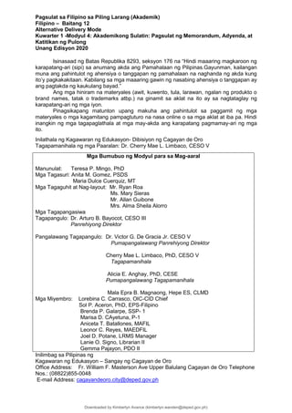 piling-larang-akademik-12-q1-mod4-pagsulat-ng-memorandum-adyenda-at ...