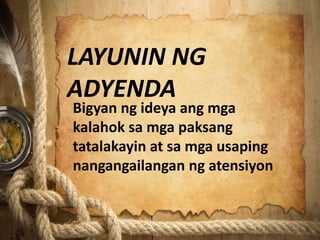 Ano ang Adyenda Piling Larang.pptx