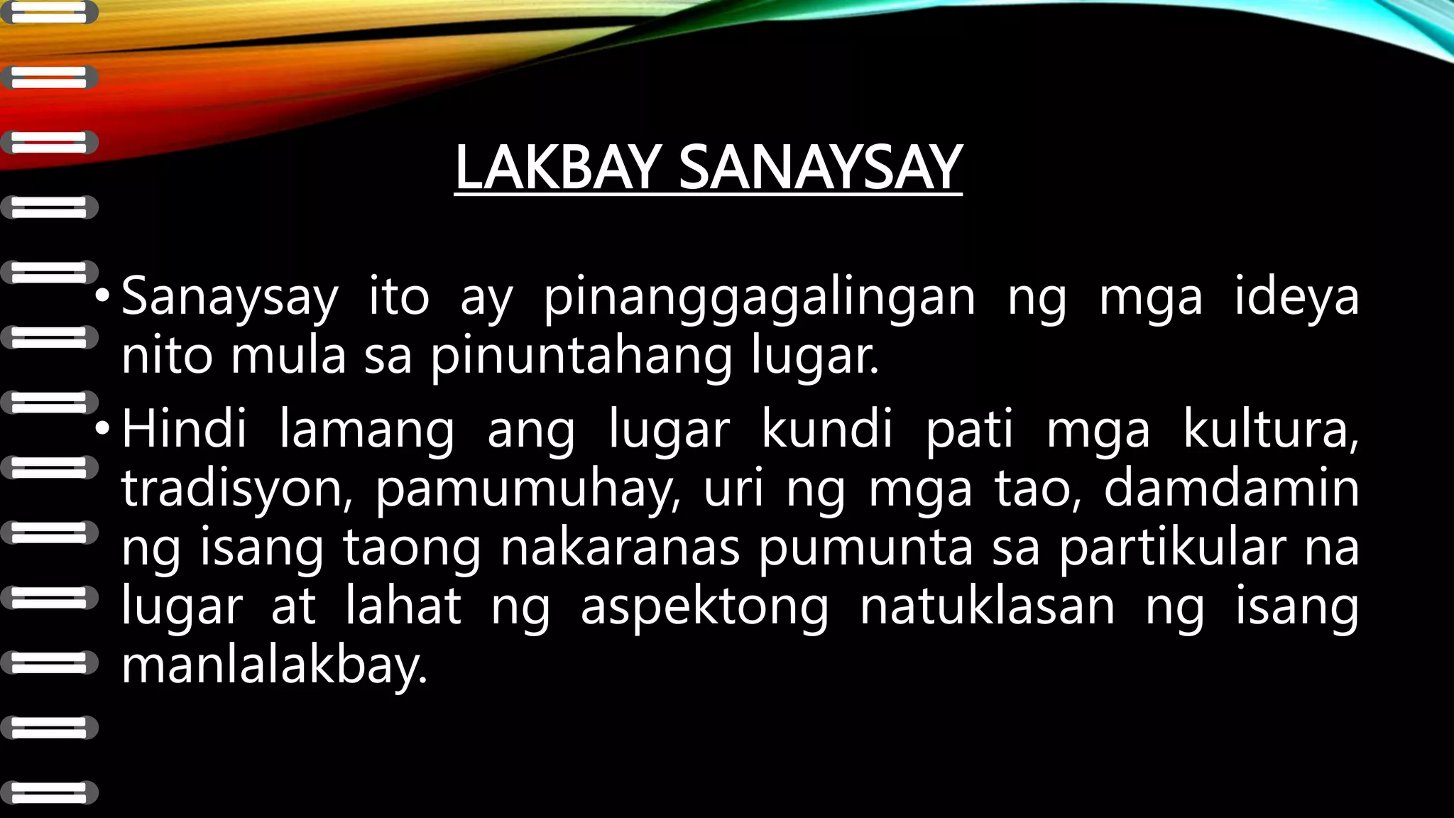 Piling larang - Lakbay sanaysay.ppt
