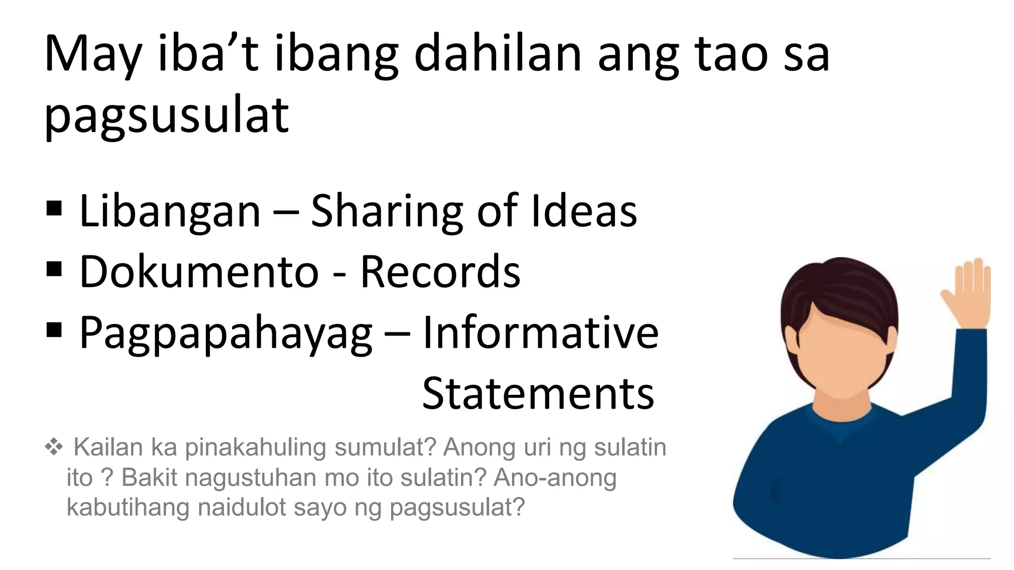 Piling Larang Akademik - Lesson 1 - Katuturan ,Layunin at Kahalagahan ...