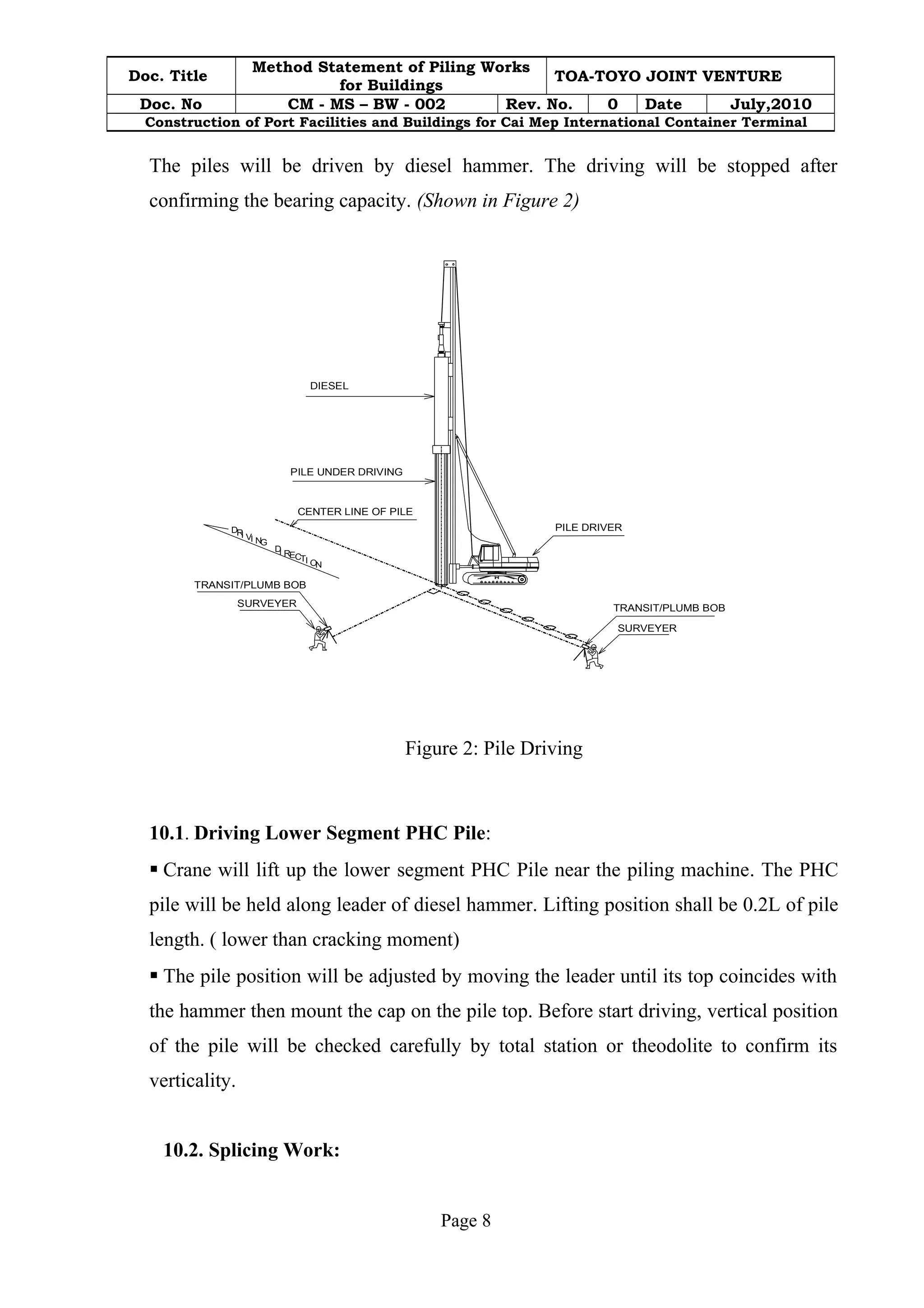 Piling work method statement cm- ms- bw - 002 | DOC