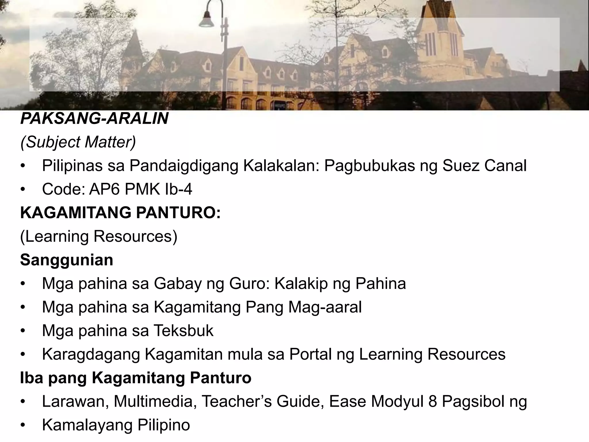 Pilipinas sa Pandaigdigan Kalakalan.ppt