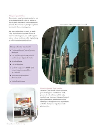 Pilkington glass range_&_datasheet | PDF