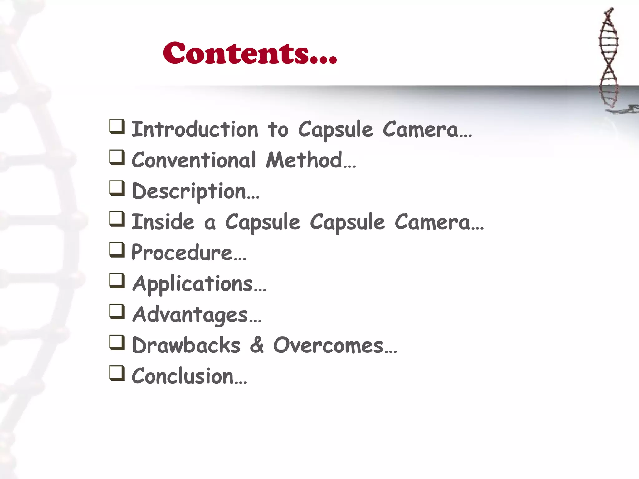 Pill camera presentation | PPT