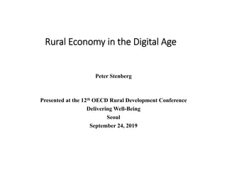 Rural economy in the digital age | PPT