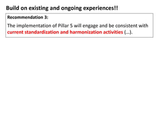 GSP Pillar 5 Draft Plan of Action Harmonization of methods, measurements and indicators for the ...