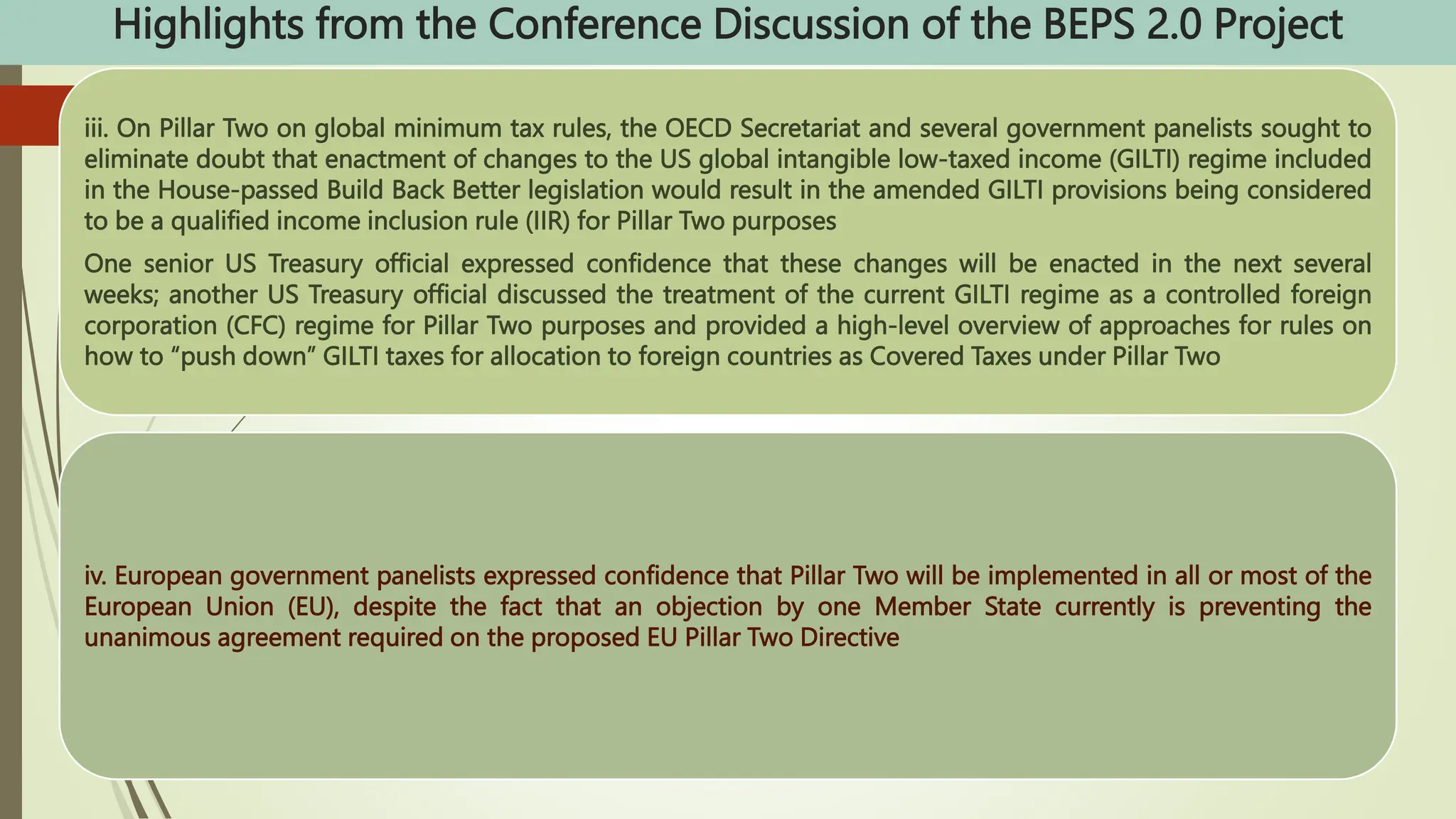 Pillar and Pillar 2 for Ghana Tax Conference - Prof Oyedokun.pptx