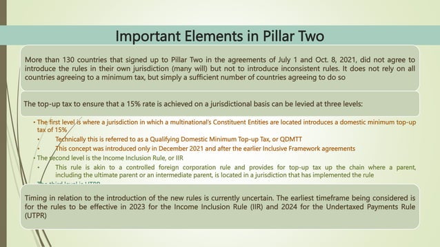 Pillar and Pillar 2 for Ghana Tax Conference - Prof Oyedokun.pptx ...