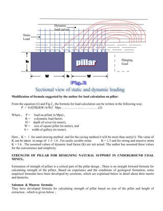 Pillar design - a case study | PDF