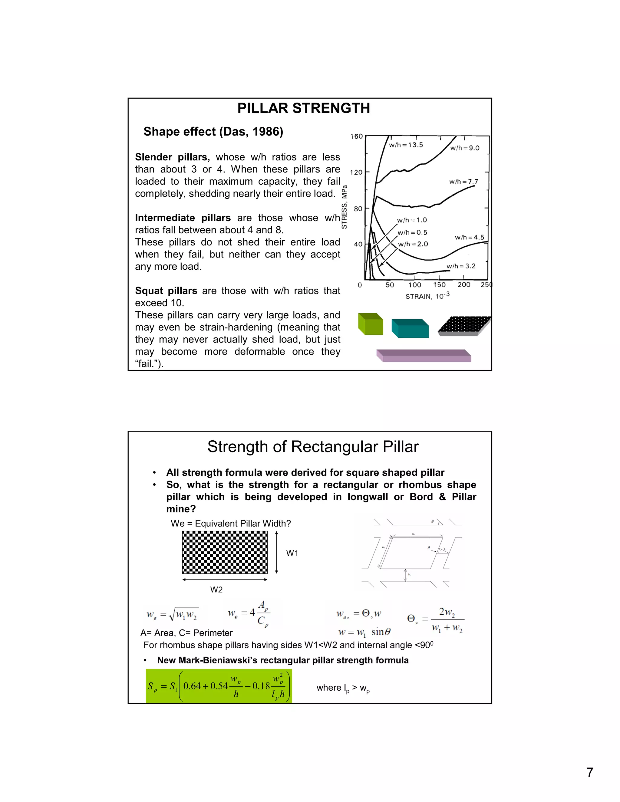 Pillar design in coal mines | PDF