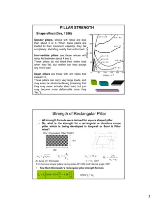 Pillar design in coal mines | PDF