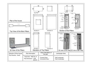 Pillar drawing & concreate bloclk | PDF