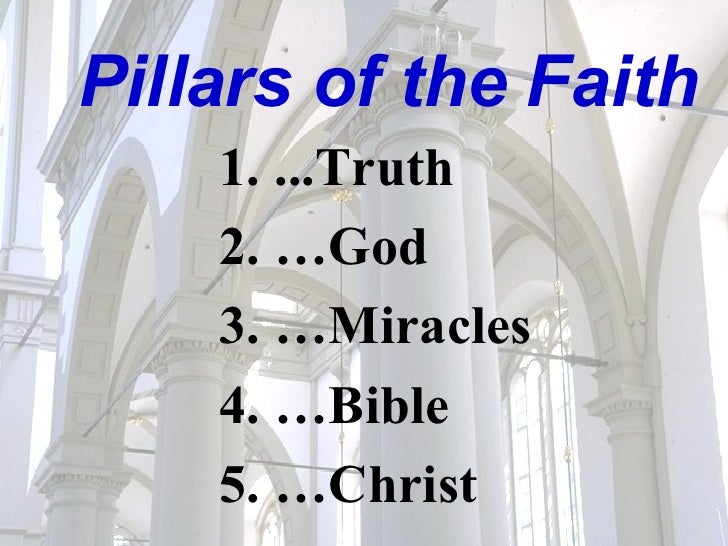 Pillars Of Faith Definition World History at Liza Tinker blog