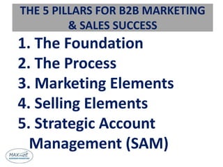 5 Pillars of B2B Marketing & Sales Success | PPT