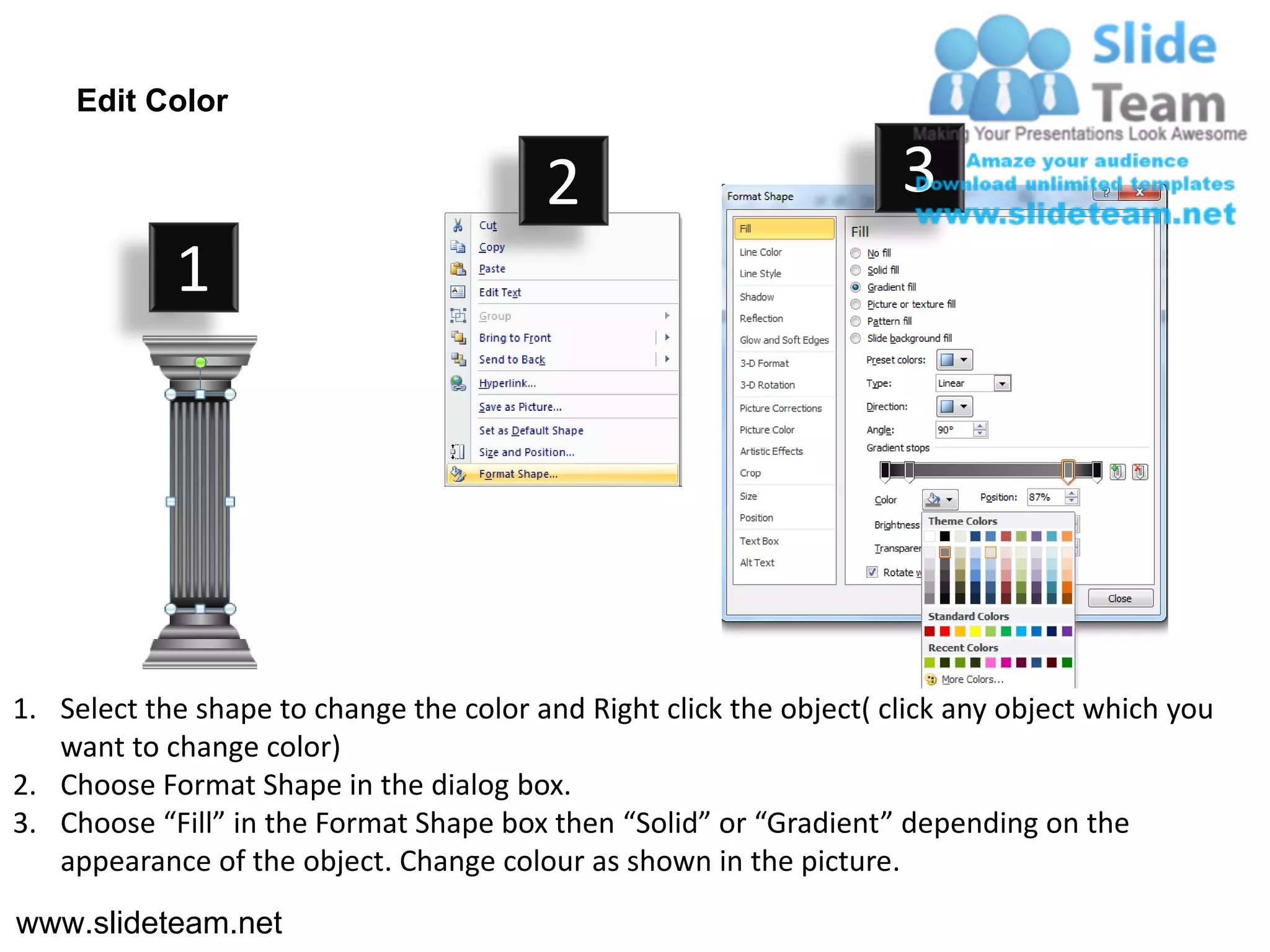 Pillars of an organization strength powerpoint ppt slides. | PPT