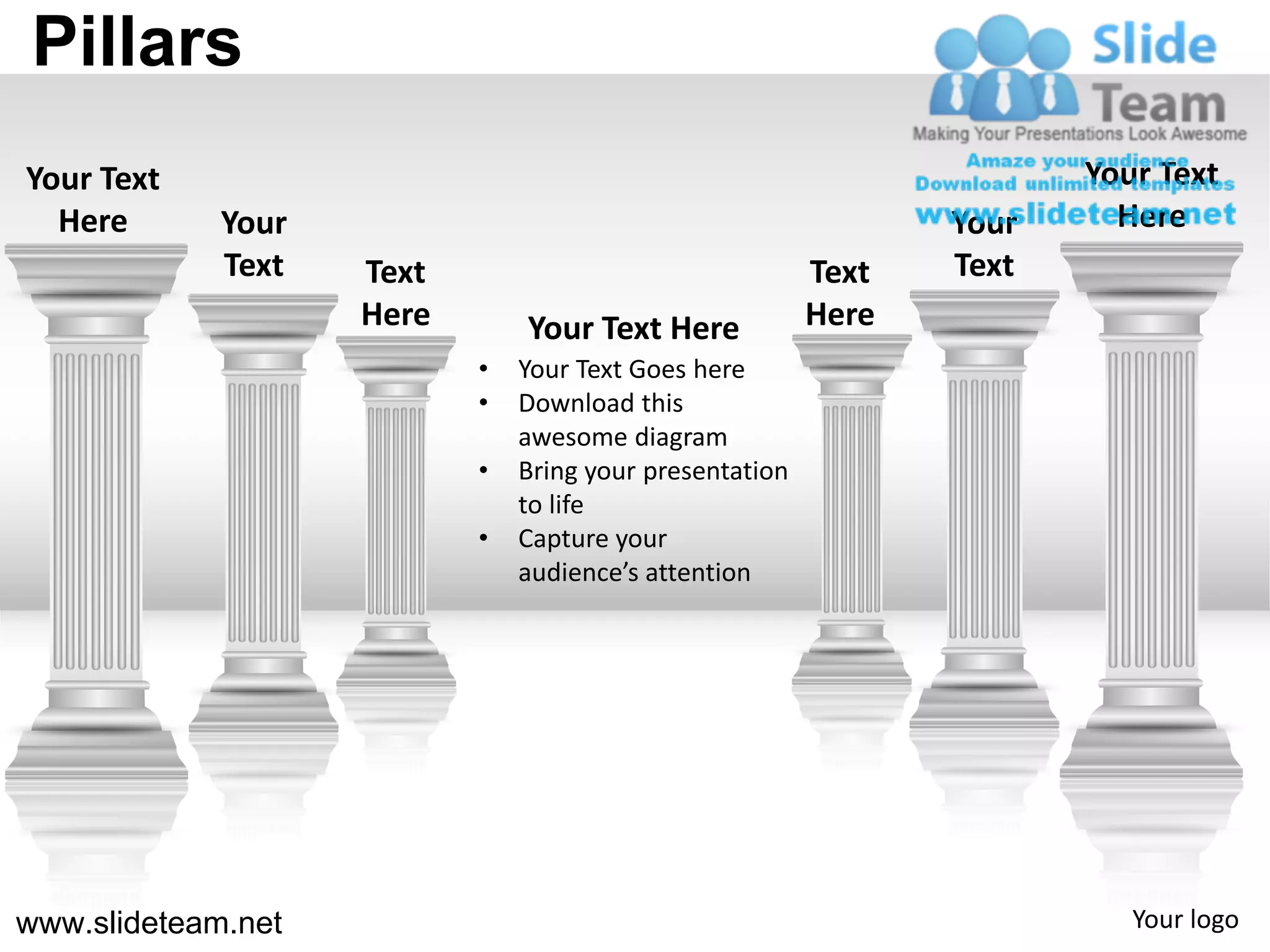 Pillars of an organization strength powerpoint ppt slides. | PDF