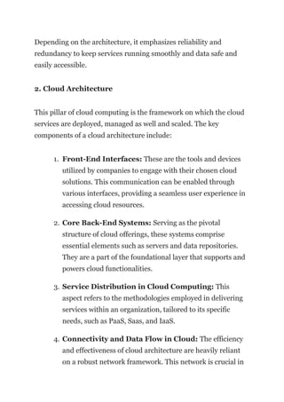 Pillars Of Cloud Computing: Decoding The Fundamentals | PDF | Cloud Computing | Internet