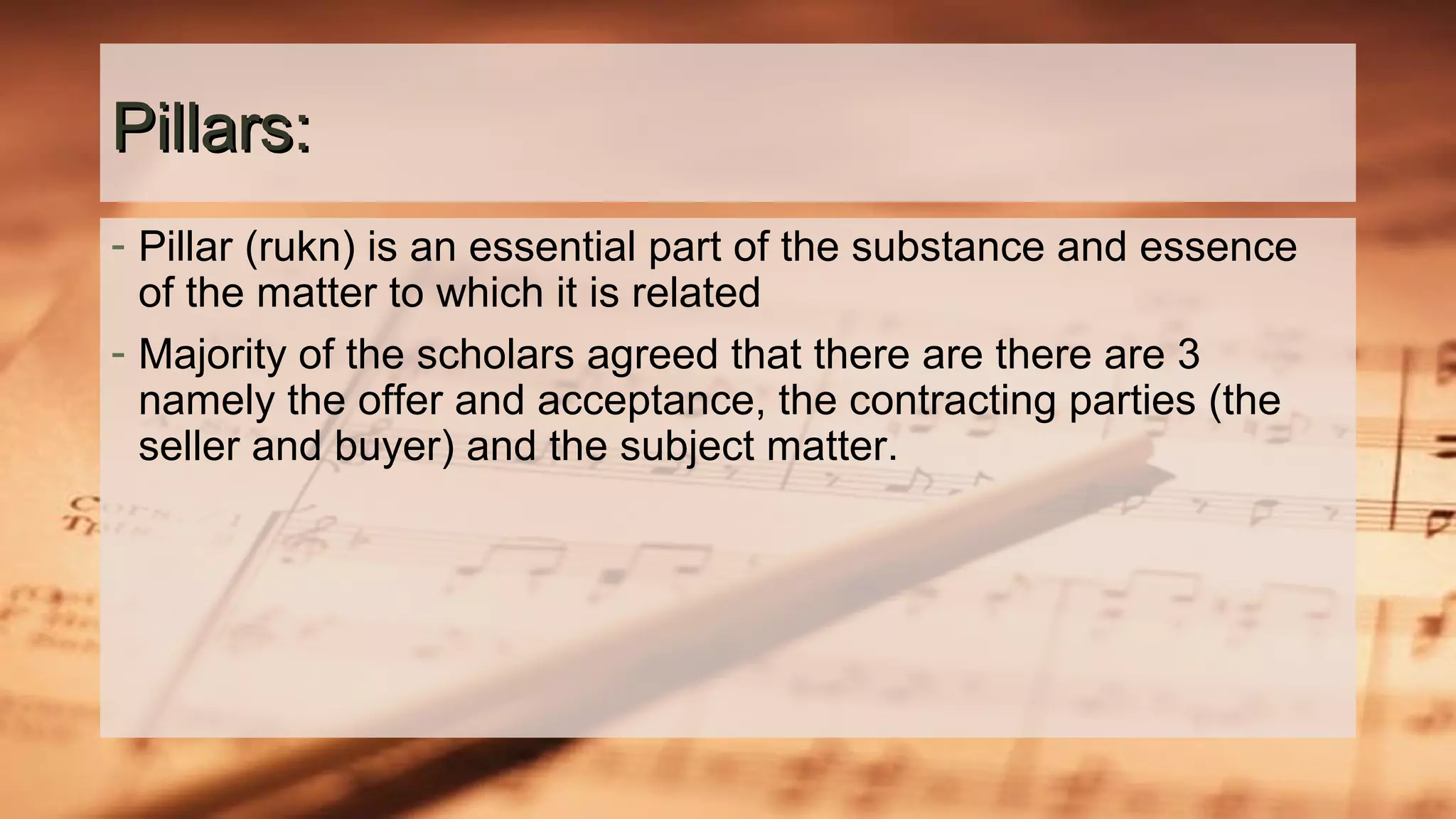 Pillars of contract | PPT