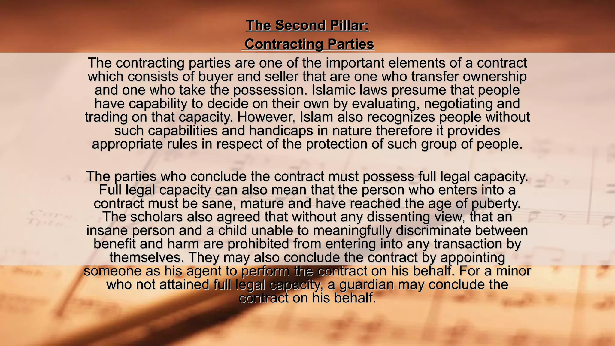 Pillars of contract | PPT