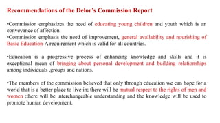 Education for 21st Century- Pillars of Education | PPTX
