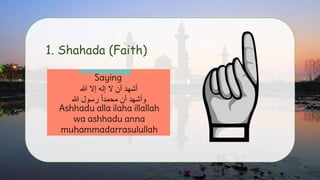 Pillars of Islam for upper primary grades | PPTX