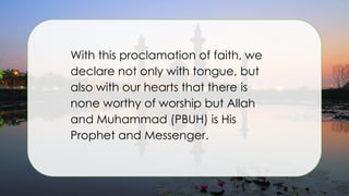 Pillars of Islam for upper primary grades | PPTX