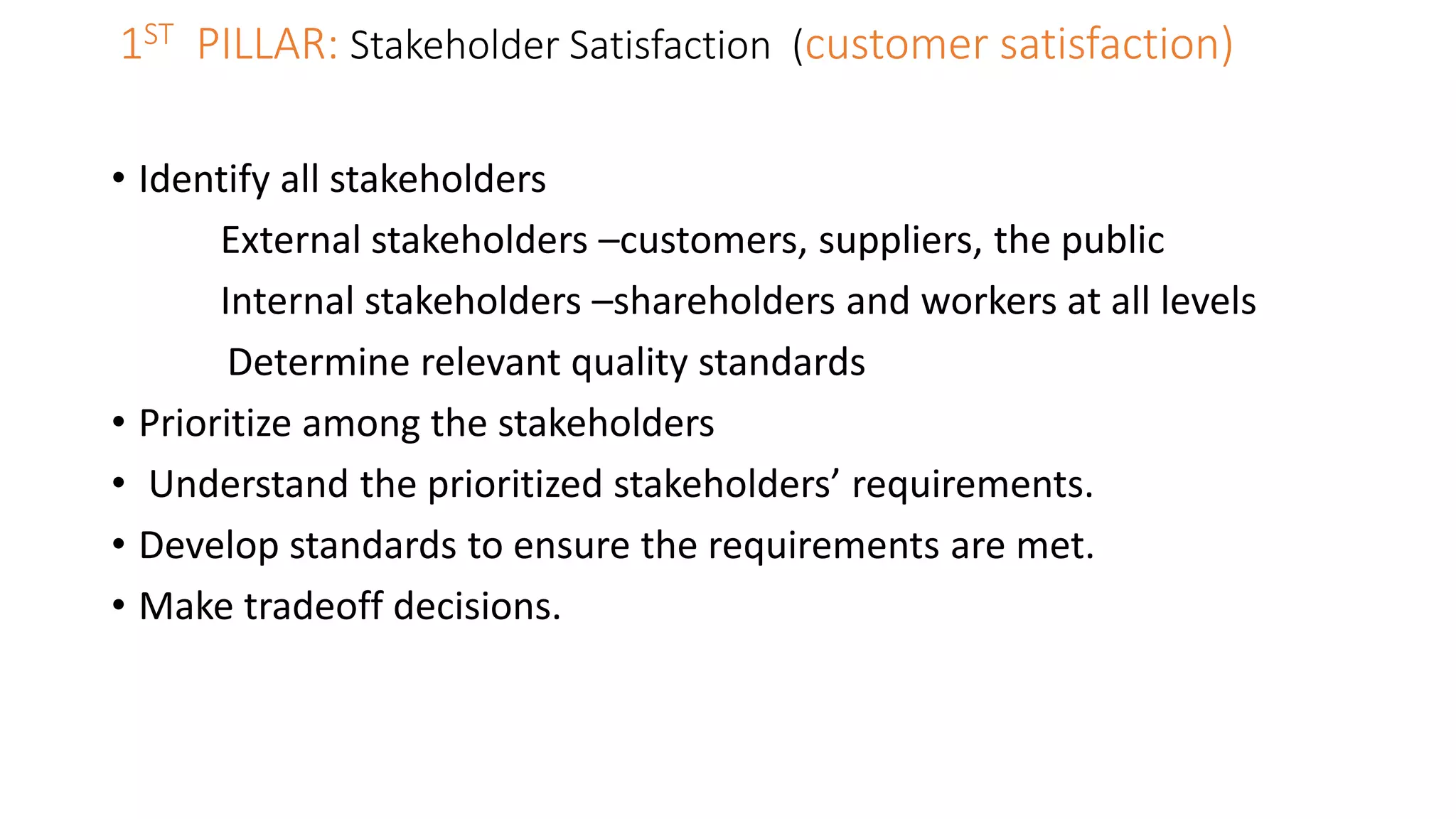 Pillars of quality | PPTX