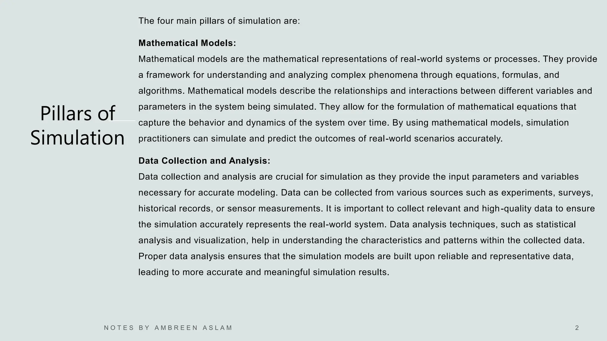 Pillars of simulation.pptx power point slide C++ | PPT