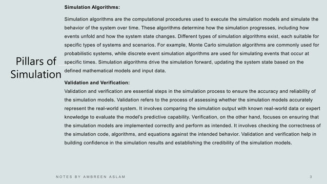 Pillars of simulation.pptx power point slide C++ | PPT
