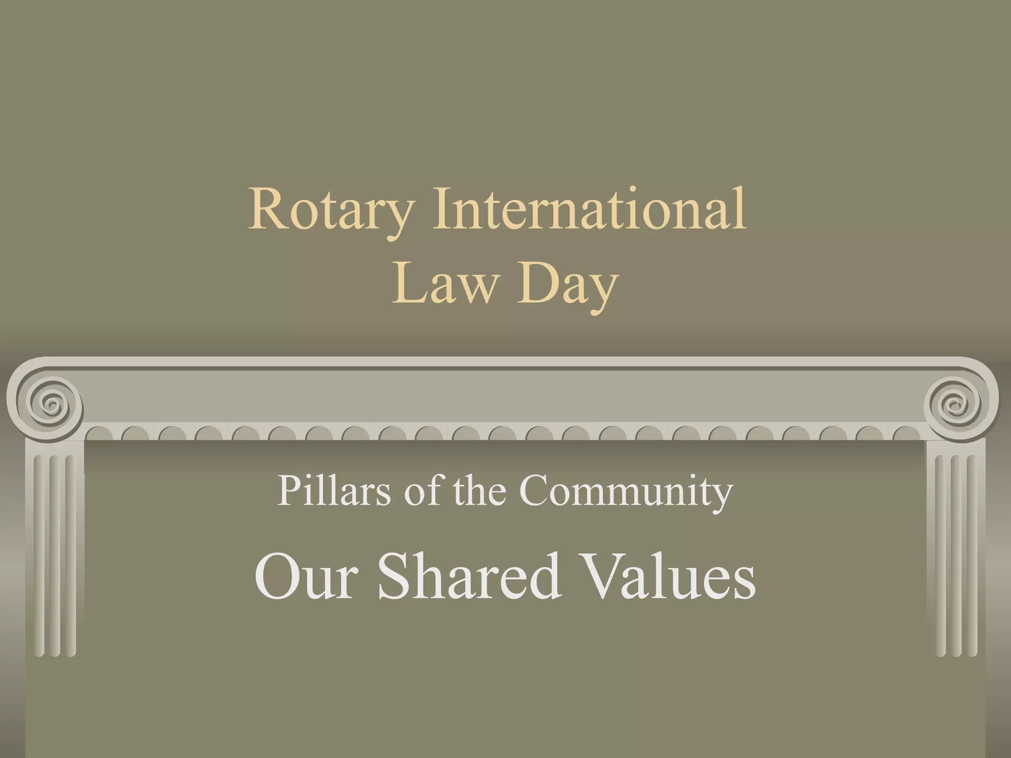 Pillars Of Society Shared Values | PPT