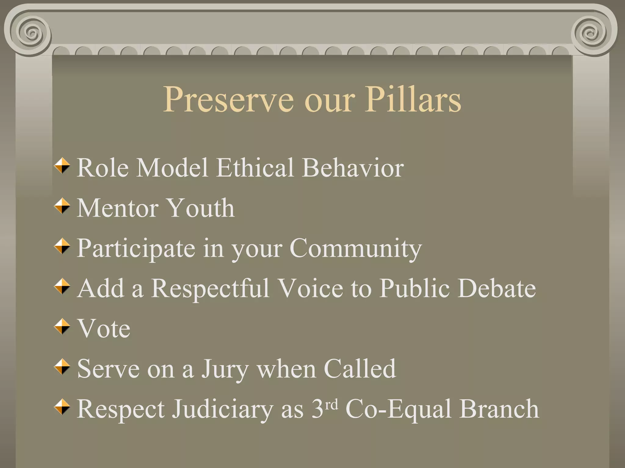 Pillars Of Society Shared Values | PPT