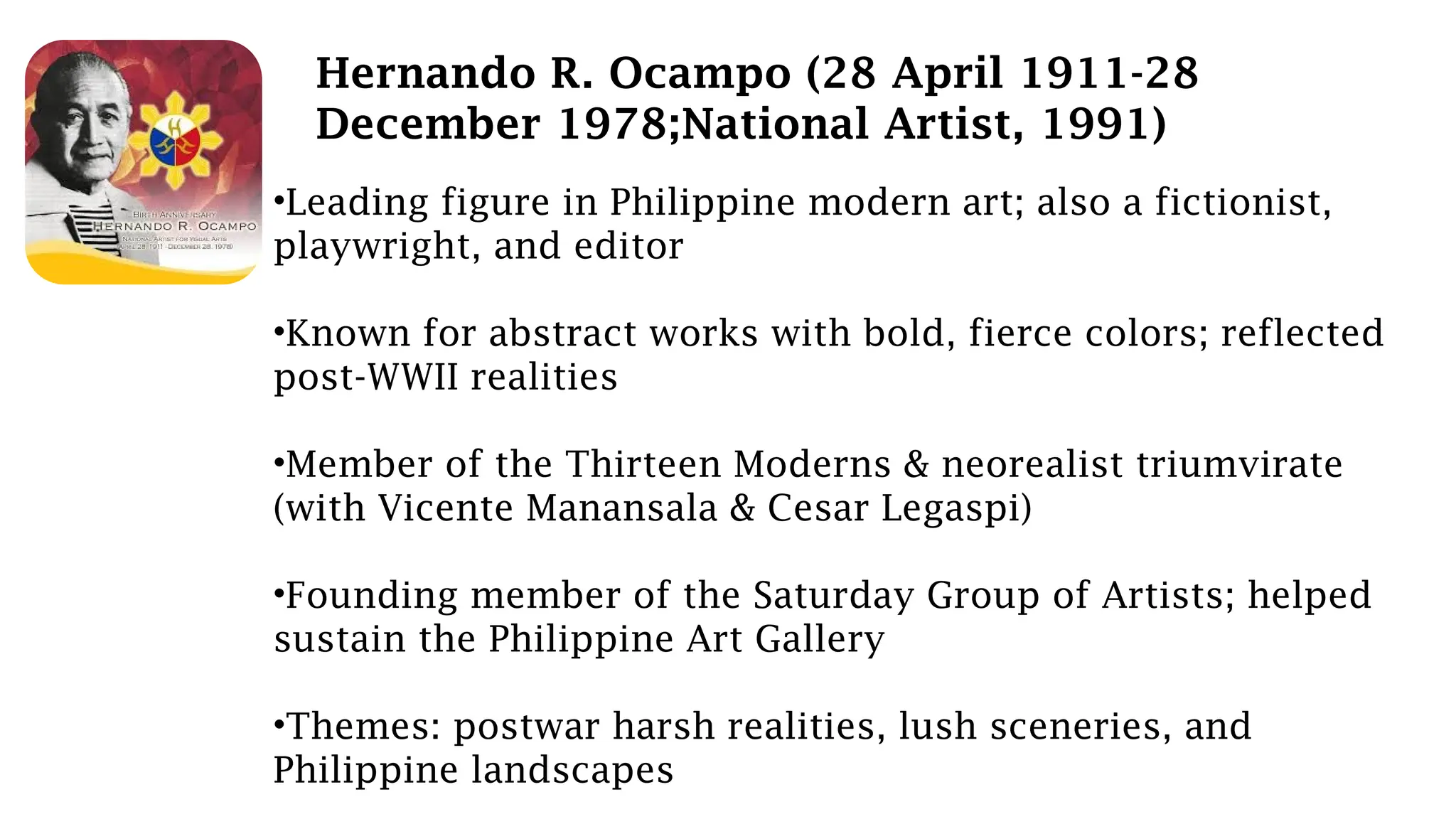 CONTEMPORARY PHILIPPINE ARTS from the REGIONS: Pillars Of Visual Arts ...