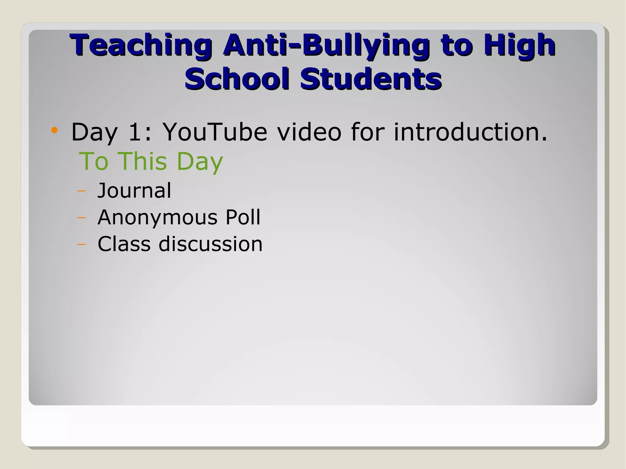 Pillars presentation (character education)